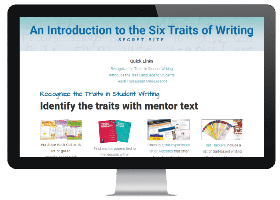 Six Traits of Writing: An Introduction | Online workshop