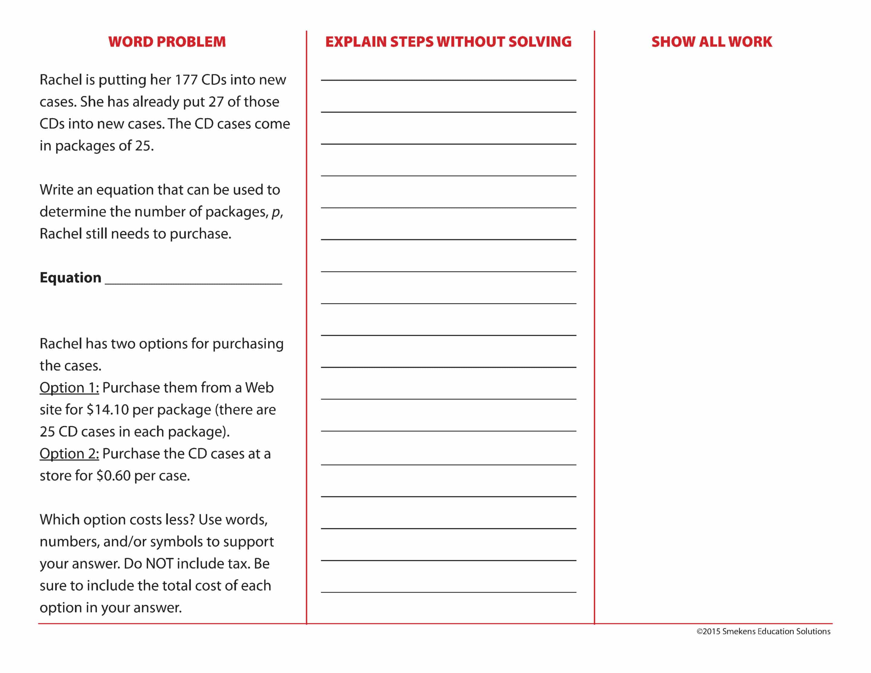 Improve math word problem comprehension - Smekens Education Solutions, Inc.